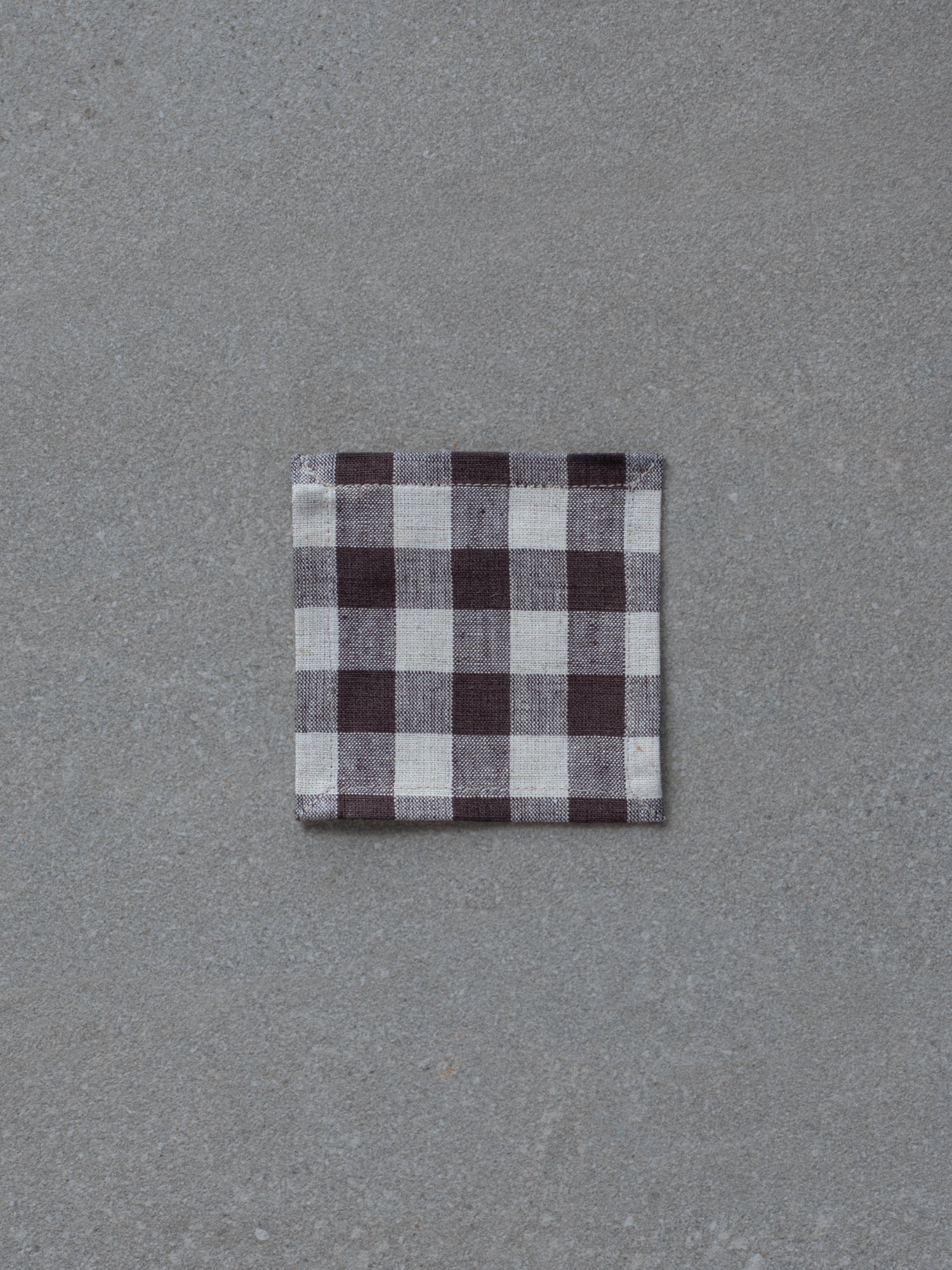 Marumitsu Poterie Coaster- Brown Check – Mujo Store