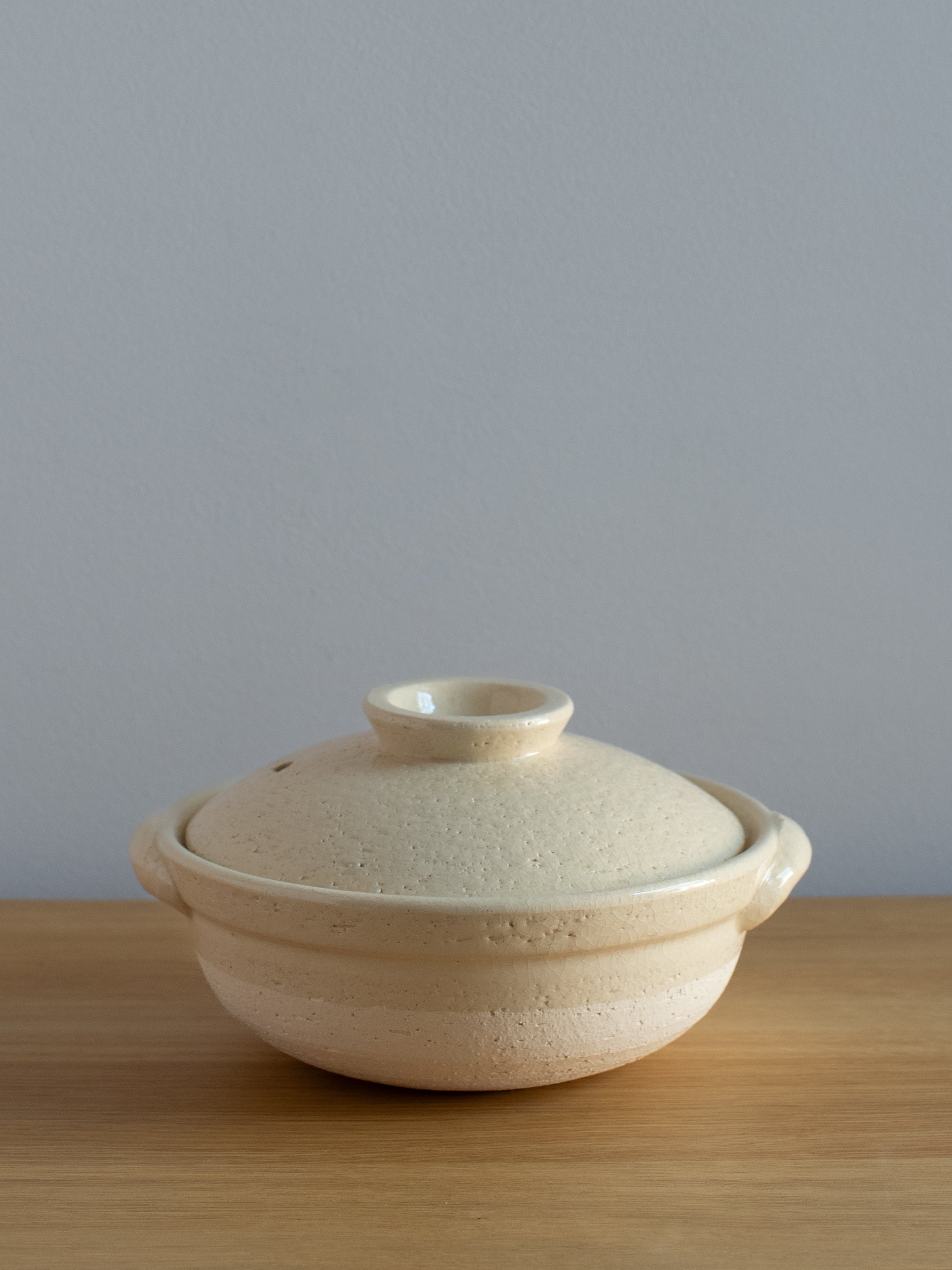 Tojiki Tonya - Japanese Small Ko-Iga Donabe - Off White – Mujo Store