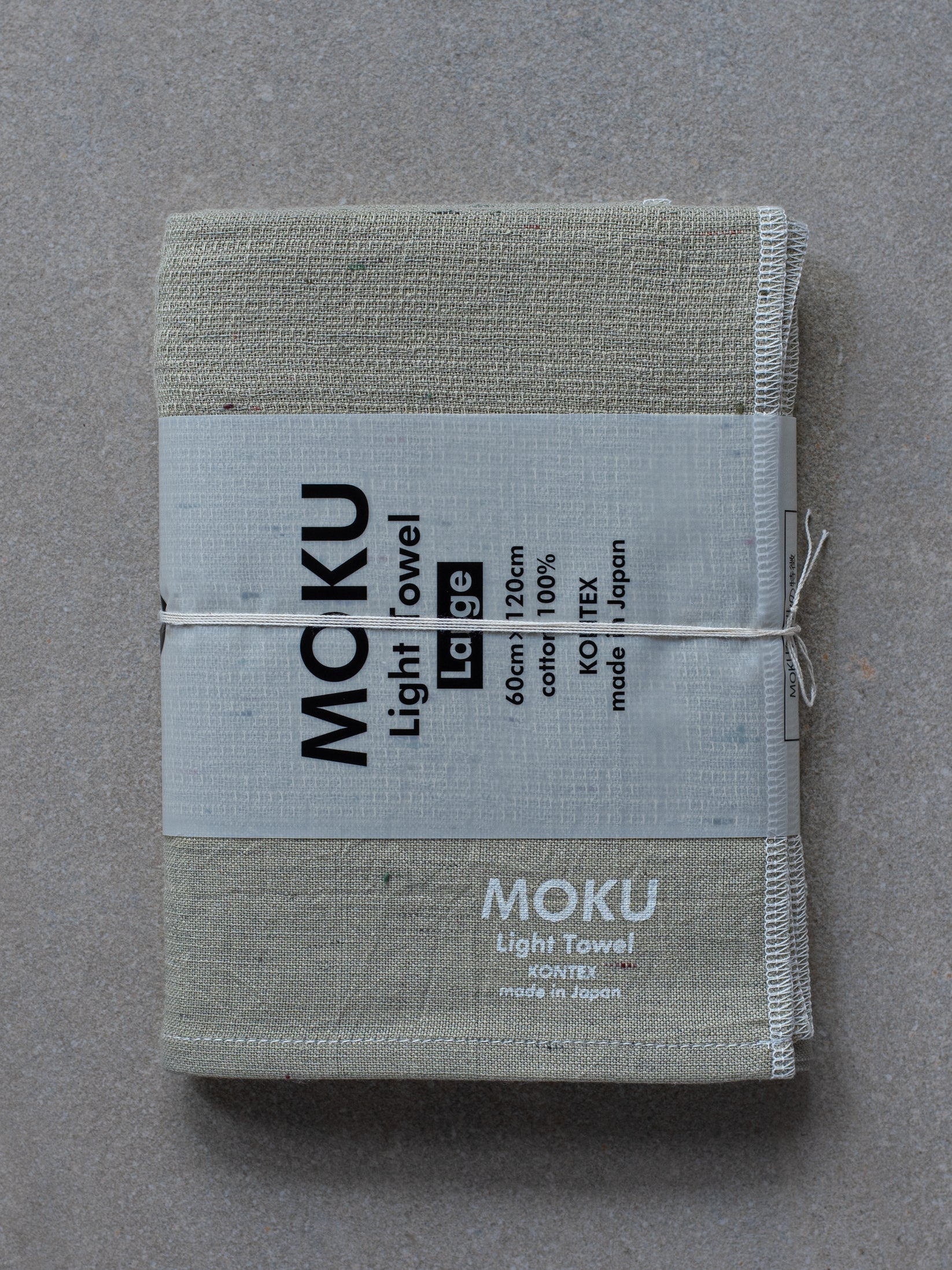 Kontex Moku Light Towel Large - Khaki – Mujo Store